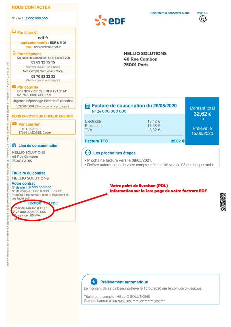 Où trouver son PDL (Point de livraison) lorsqu'on souhaite changer de ...