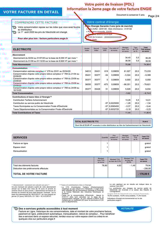 Où trouver son PDL (Point de livraison) lorsqu'on souhaite changer de ...