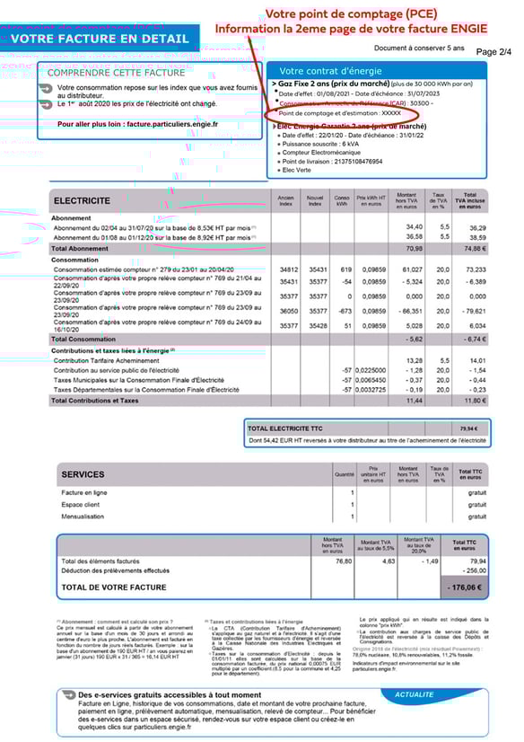 Où trouver son PCE (Point de comptage et d'estimation pour le gaz ...